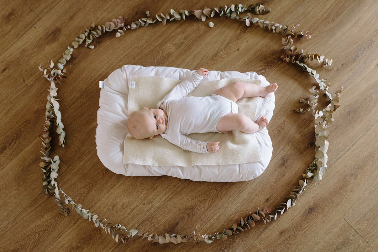 Puddle Pad - quilted merino wool Protector for Mattress / Pram / Car s ...